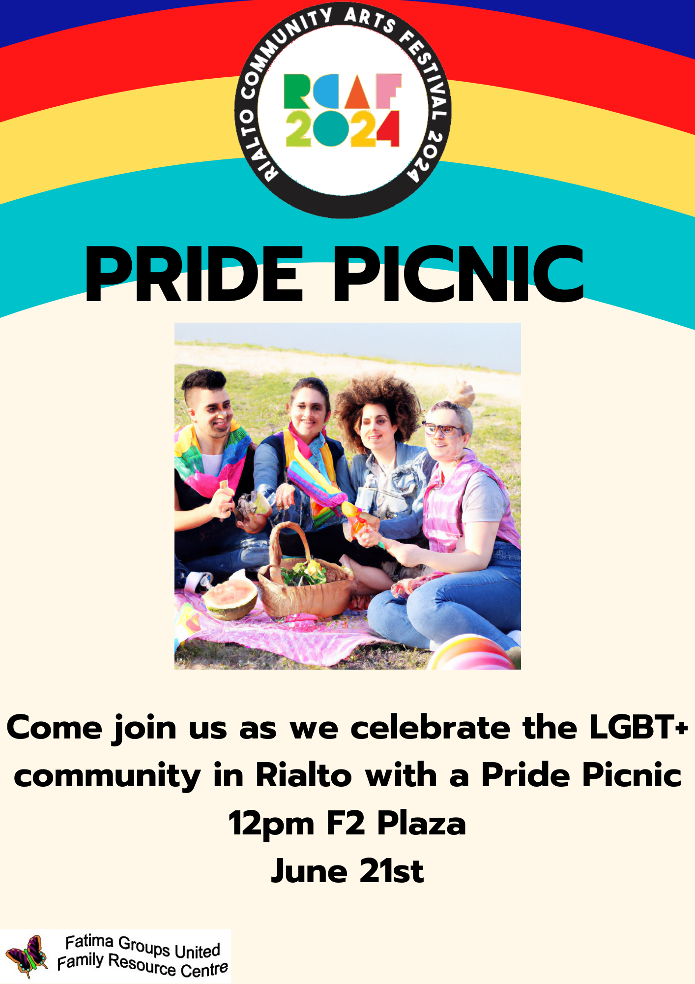 Mad Hatter’s Pride Picnic - Rialto Community Arts Festival